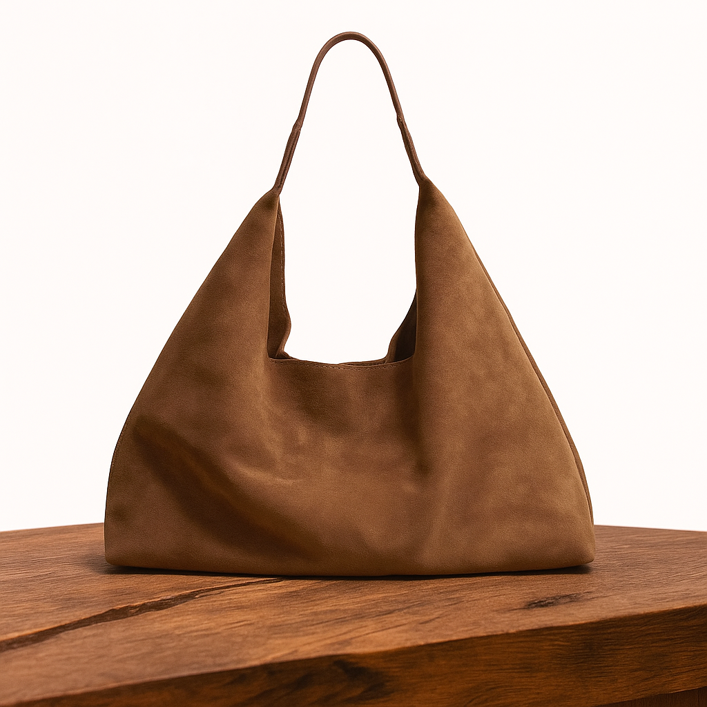Bernice - Vintage Luxury Suede Leather Handbag – Rose's Bags